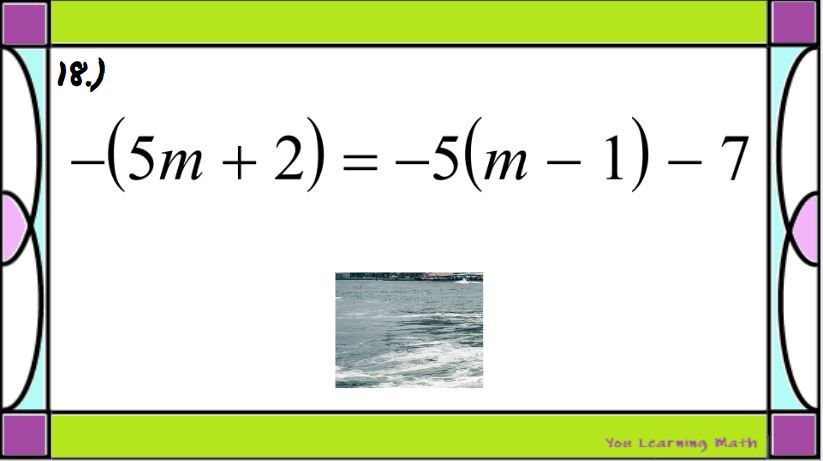 Solving Multi-Step Equations: GOOGLE Slides Picture Puzzle - 20 ...