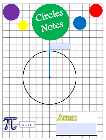 Circles - Circumference & Area Video & Editable Notes - FREE