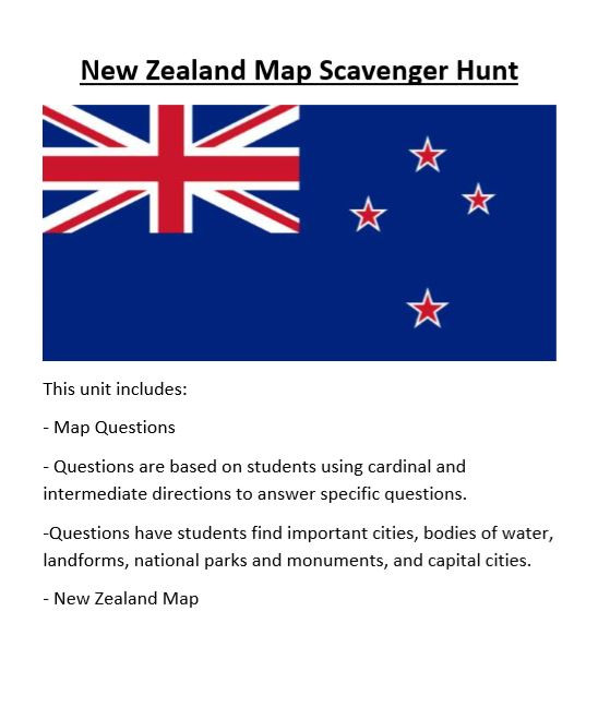 Australia and Oceania Map Scavenger Hunt Bundle - Amped Up Learning