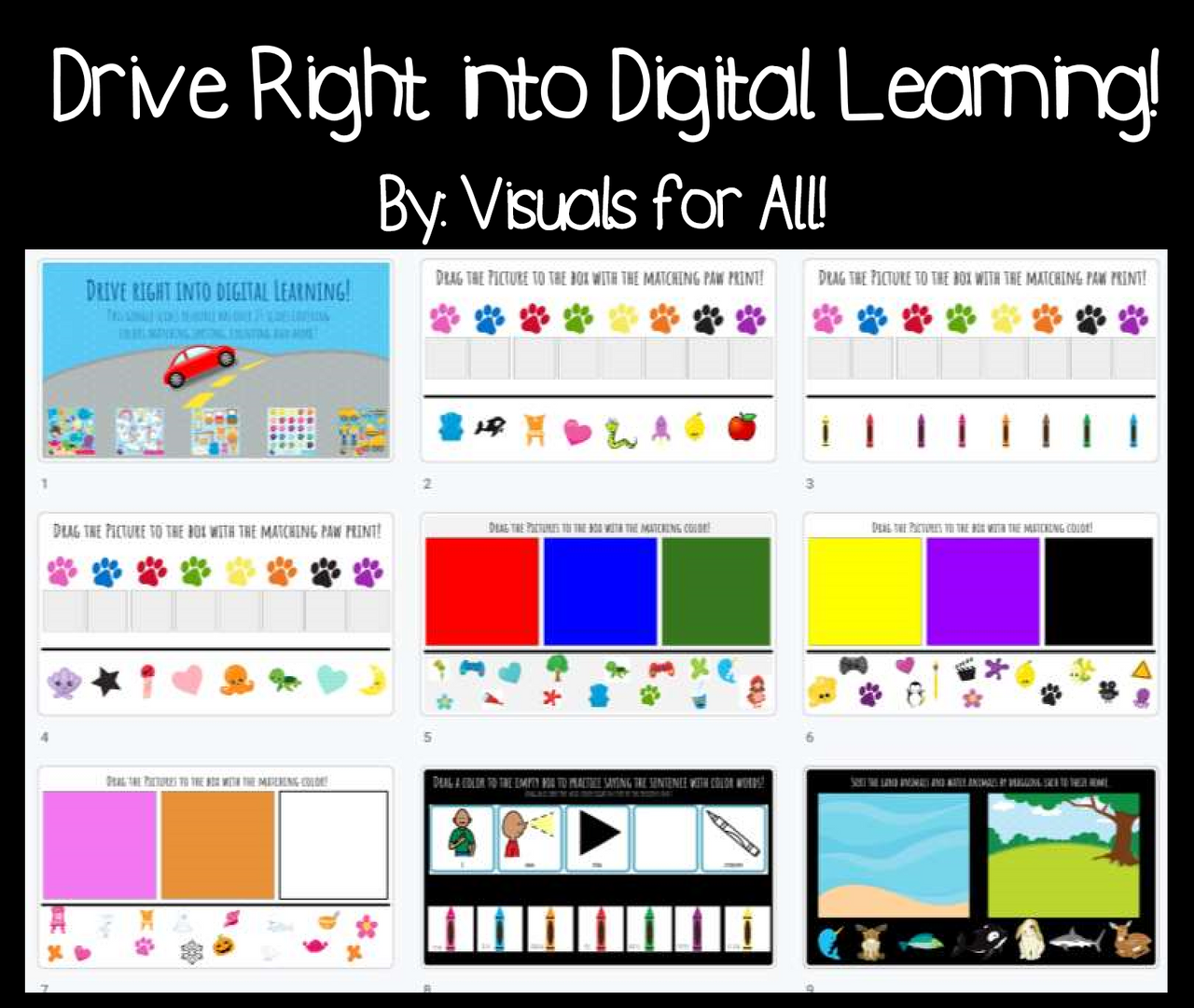 Drive Into Virtual Learning! || Interactive Sorting, Matching and More ...