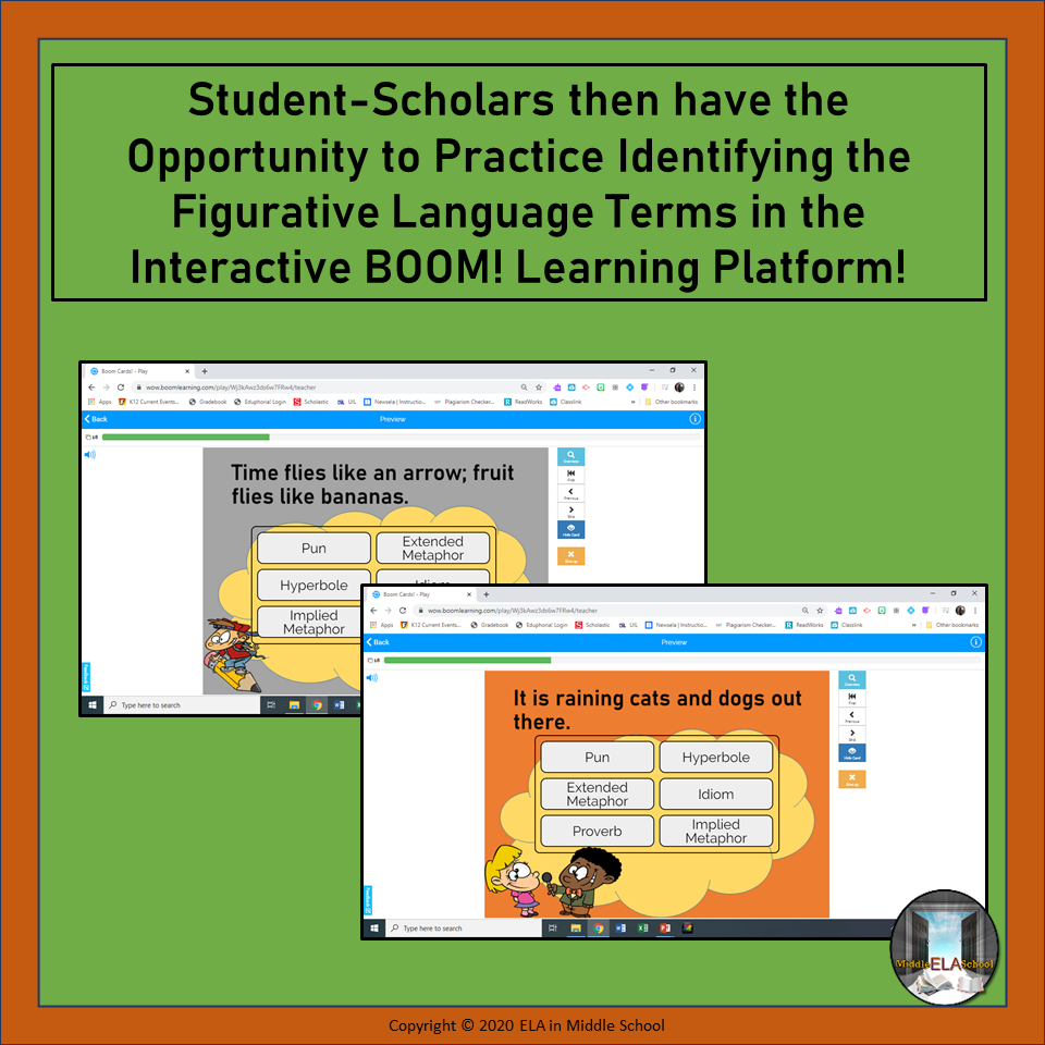 Figurative Language Boom Cards