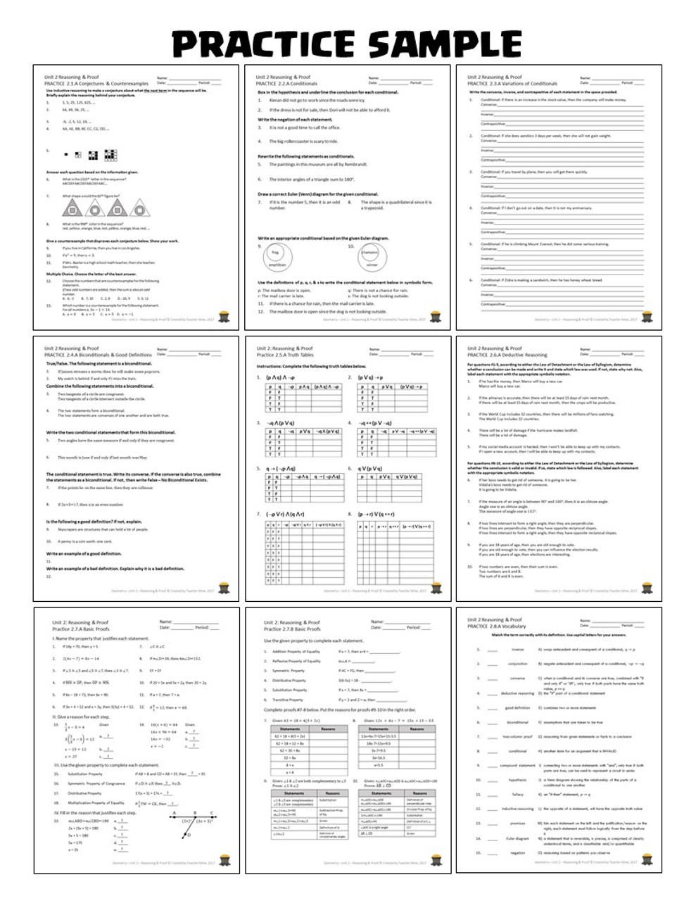 Reasoning & Proof: Using Logic (Geometry Bundle) Reasoning & Proof: Using Logic (Geometry Bundle)