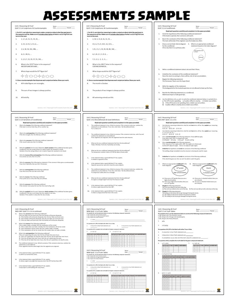 Reasoning & Proof: Using Logic (Geometry Bundle) Reasoning & Proof: Using Logic (Geometry Bundle)