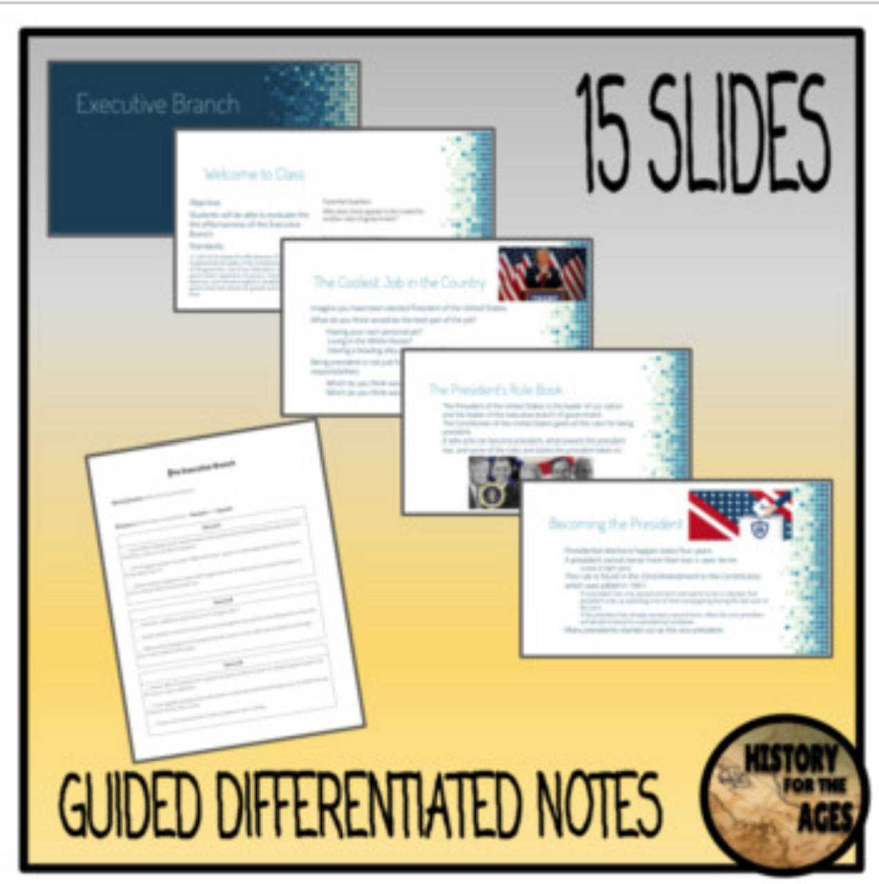Executive Branch Lesson Plan: Differentiated