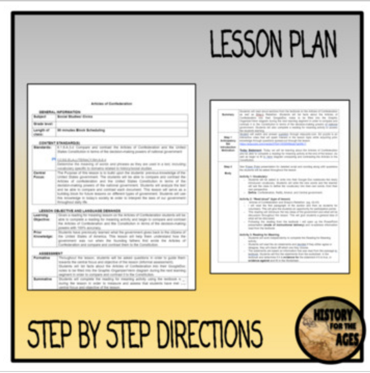 The Constitution Lesson Plan