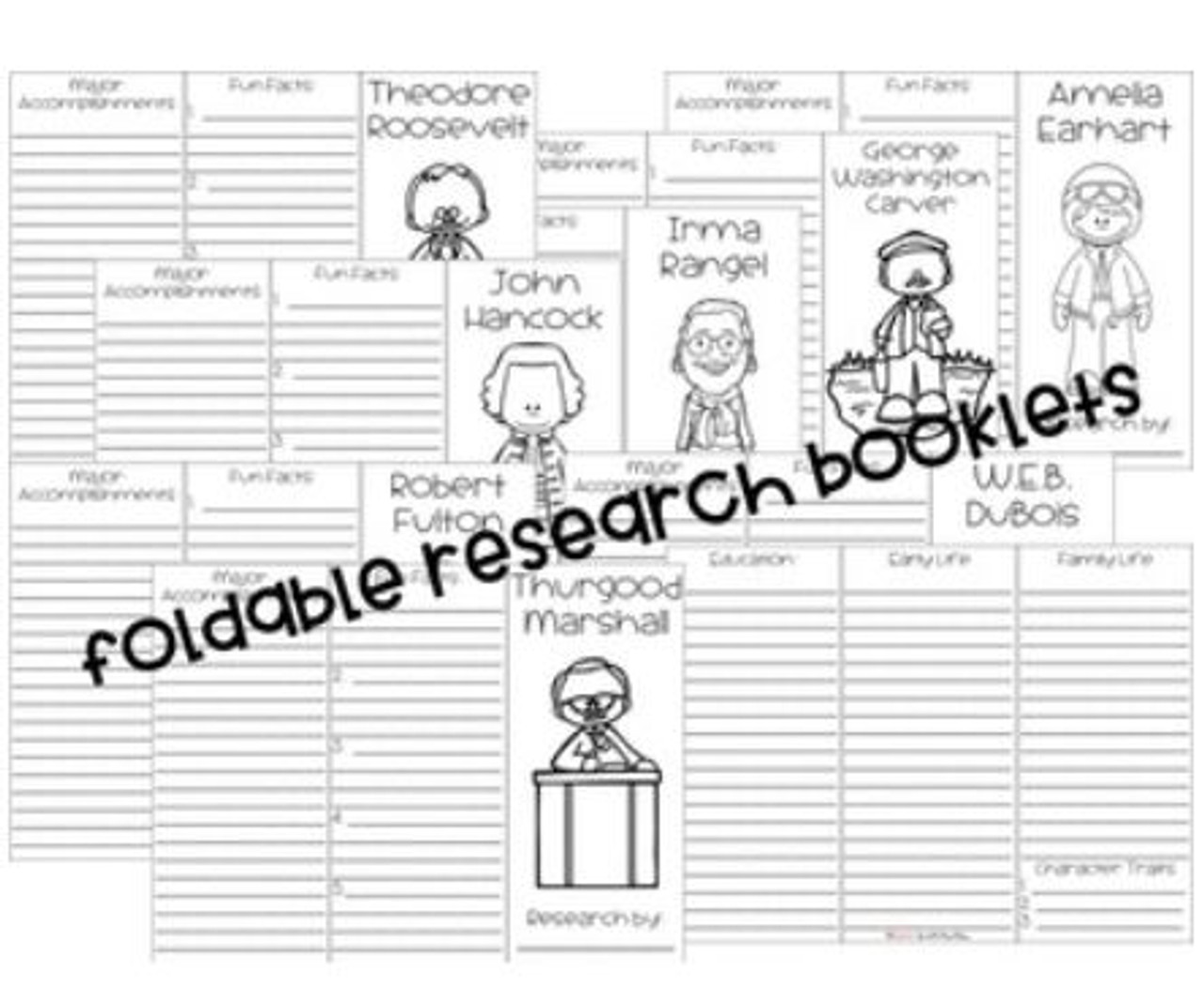 Historical Figure Bundle- 2nd Grade - Amped Up Learning