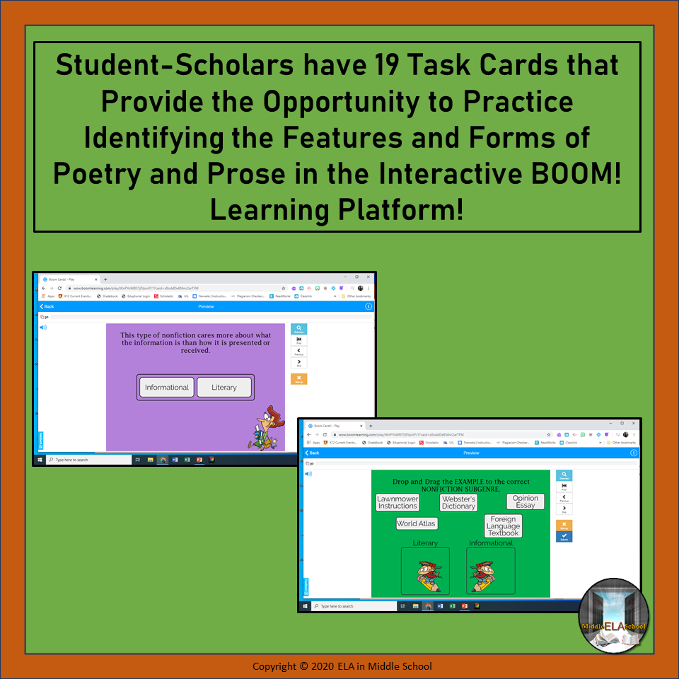 Literary Genres: The Nonfiction Subgenre BOOM! Cards TM