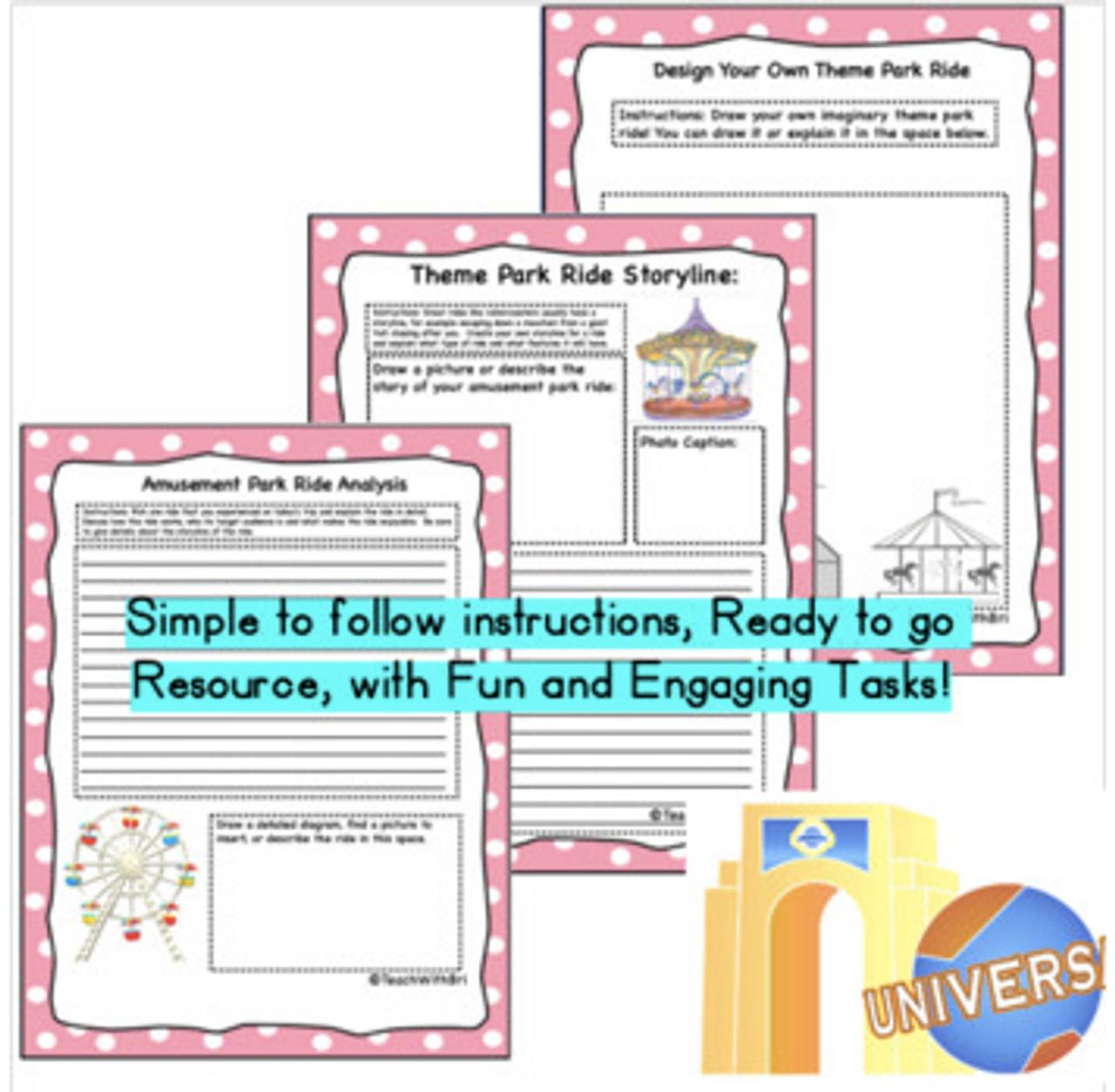 Virtual Field Trip to the Amusement Park- Ride the Rides, Explore, and ...