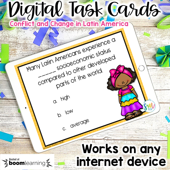 Conflict and Change in Latin America DIGITAL Task Cards | DISTANCE ...