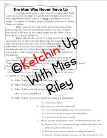 Robert Fulton Research Packet - Amped Up Learning