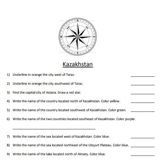 Six Regions of Asia Map Scavenger Hunt - Amped Up Learning