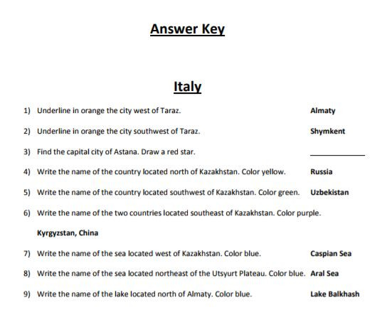 Six Regions of Asia Map Scavenger Hunt - Amped Up Learning