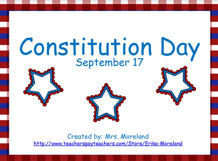 Constitution Day Power Point and Lesson - FREE - Amped Up Learning