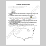 American Revolution Map Activity