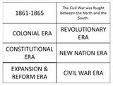U.S. History Eras Card Sort to 1877 - Amped Up Learning