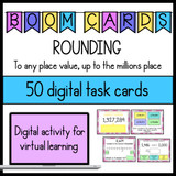 4th Grade Rounding to the Millions Digital Boom Cards for Distance Learning
