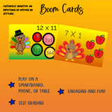 Fall Multiplication Tables 1-12 Boom Cards