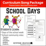 'SCHOOL'S IN!' (Grades K-3) ~ 5 Curriculum-Aligned Song Packages
