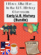 I Have, Who Has/Looping Cards-(Bundle-Early U.S. History) - Amped Up ...