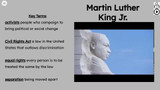 Martin Luther King Jr Informational Text Reading Passage and Activities