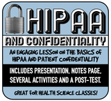 Understanding HIPAA- Pre-test, Presentation, Activities and Post-test ...