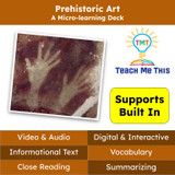 Prehistoric Art Informational Text Reading Passage and Activities