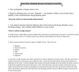 Ancient Rome: Storybook and Poster Activities