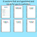 Pastel Bright Digital Grade Book for PDF Annotating App for Tablet or iPad