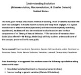 Understanding Evolution Guided Notes (Micro, Macroevolution & Charles ...