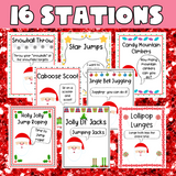 Elementary Christmas PE Stations