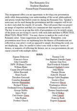 Visual Art in the Romantic Era: Student PowerPoint Activity - Amped Up ...