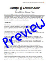 American Revolution Primary Source Analysis: Excerpts of Common Sense ...
