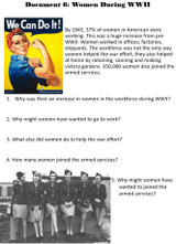 World War II Document Analysis - U.S. Homefront - Amped Up Learning