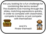Years - Combining Like Terms Race - Digital Game