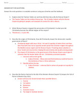 Roman Timeline Group Activity with questions - Amped Up Learning