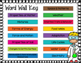 4th Gr Texas TEKS Science Vocabulary Word Wall - Amped Up Learning
