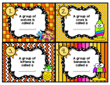 Collective Nouns Summer Task Cards Scoot - Amped Up Learning
