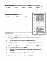 Atoms and Bonds Chapter Test - Amped Up Learning