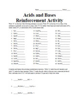 Acids and Bases Reinforcement Activity - Amped Up Learning