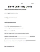 Blood Unit Study Guide - Amped Up Learning