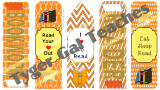 Bookmarks - Orange, White, and Gray Theme - Amped Up Learning