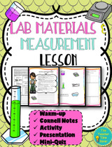 Lab Materials & Measurement Lesson- Scientific Investigation Printable ...