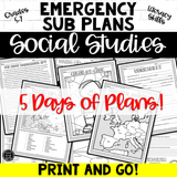 Emergency Sub Plans for Social Studies (Grades 5-7) - Amped Up Learning