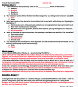 Trench Warfare in WWI Reading and Worksheet - Amped Up Learning