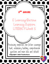 3rd Grade Literacy Activities Week 5 - Amped Up Learning