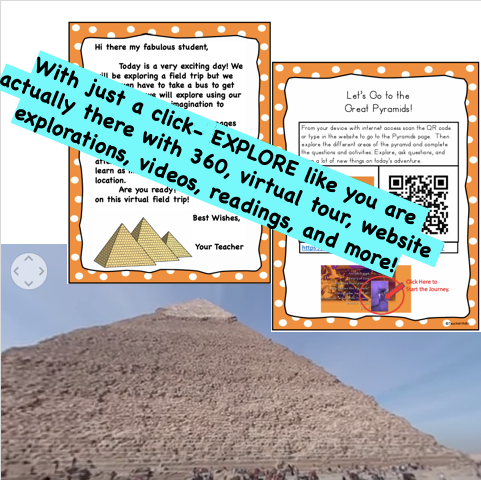 Virtual Field Trip to the Pyramids of Ancient Egypt- Google Drive Version