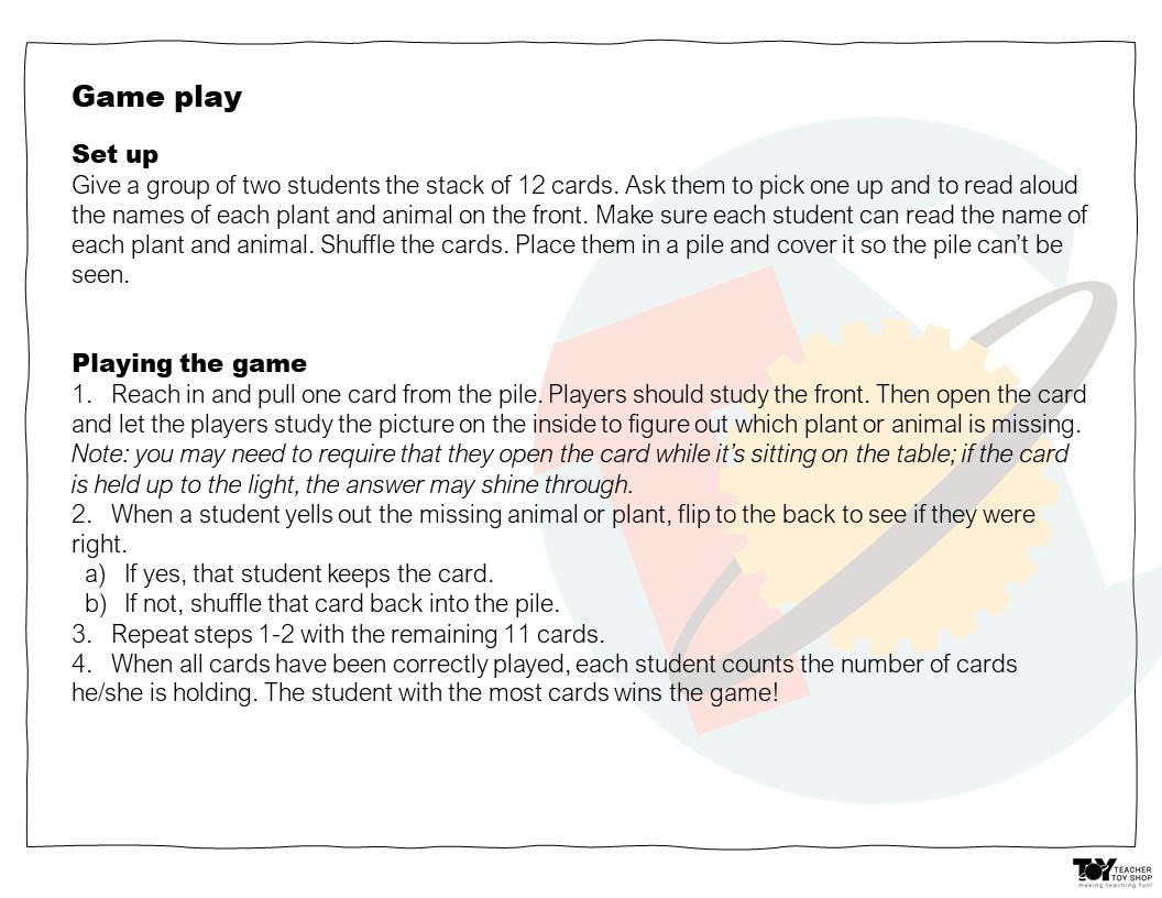 Ecosystems and Biomes Desert Game