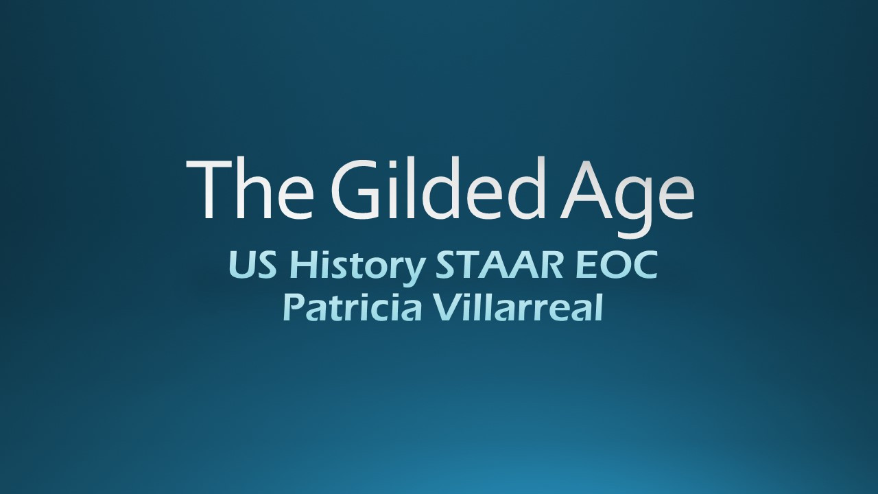 Gilded Age EOC Review