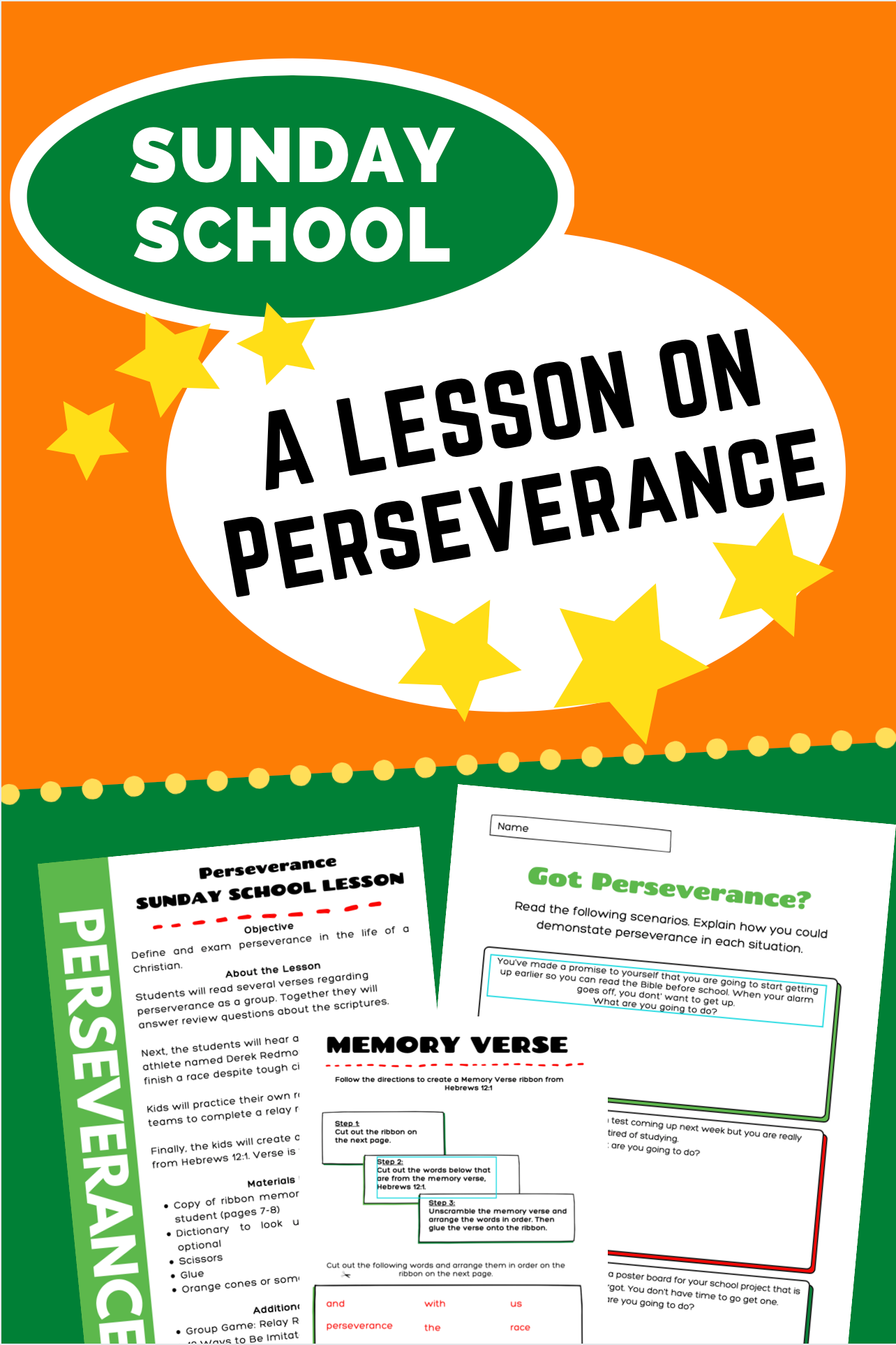 Perseverance Sunday School Lesson