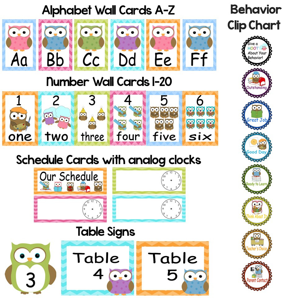 Bilingual Polka Dot Calendar Set and Classroom Decorations